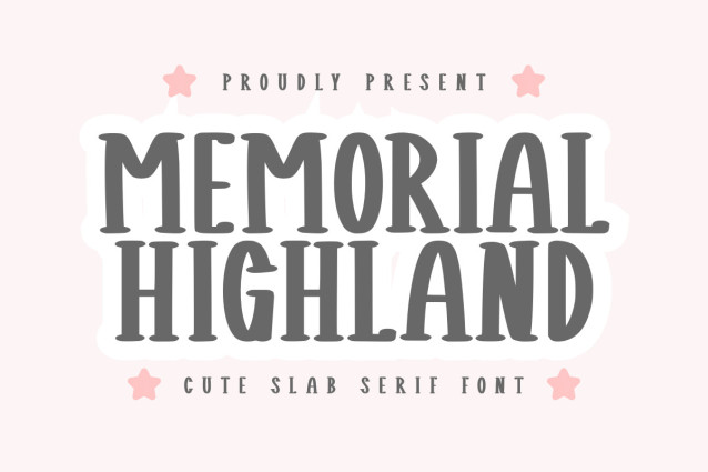Memorial Highland Display Font - Download Free Font
