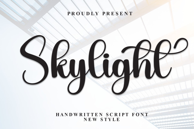 Skylight Script Font - Befonts