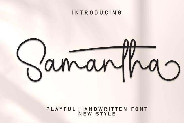 Samantha Script Font - Download Free Font