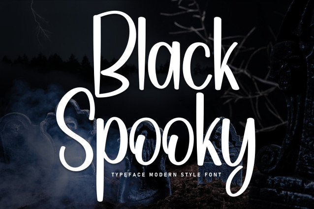 Black Spooky Brush Font - Download Free Font