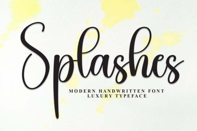 Splashes Script Font - Download Free Font