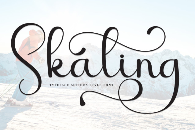 Skating Script Font - Befonts