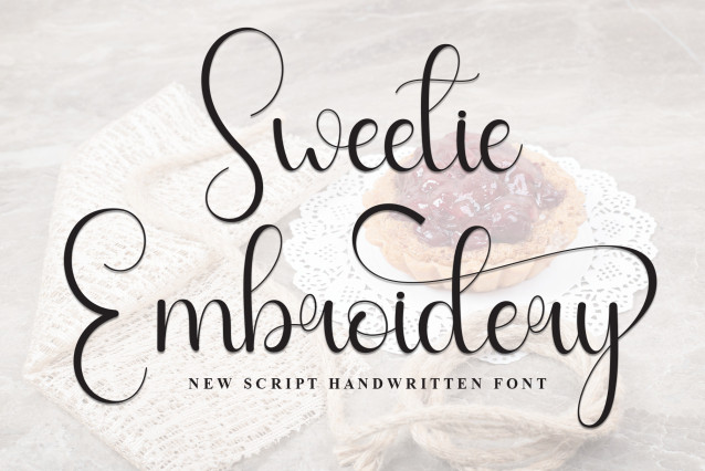 Sweetie Embroidery Script Font - Download Free Font