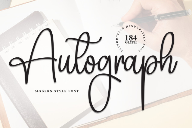 Autograph Script Font - Befonts