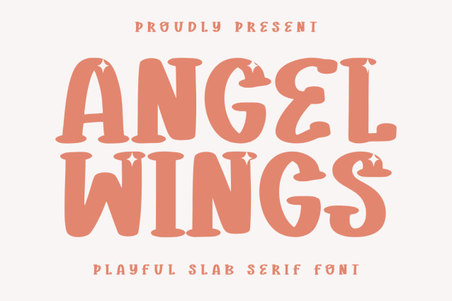 Angel Wings Display Font - Befonts