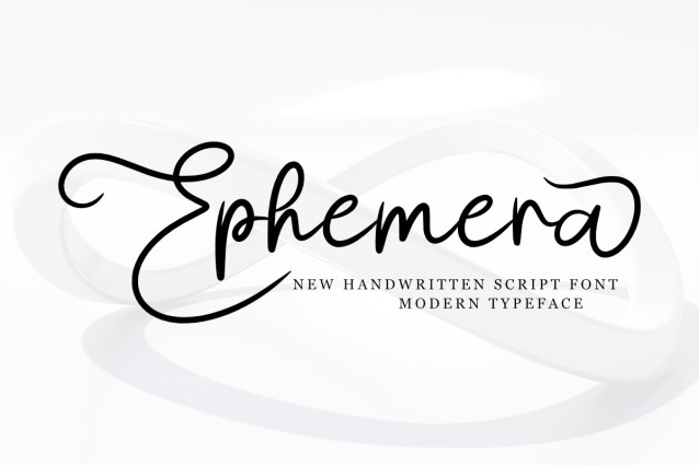 Ephemera Script Font - Download Free Font