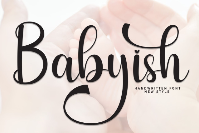 Babyish Script Typeface - Befonts