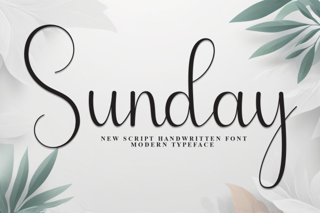 Sunday Script Typeface - Download Free Font