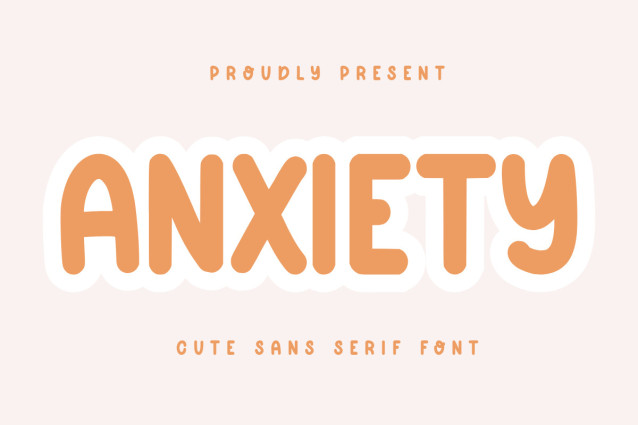 Anxiety Display Font - Befonts