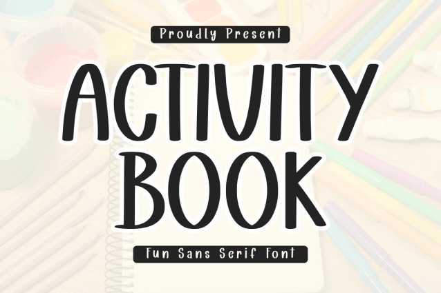 Activity Book Display Font - Download Free Font