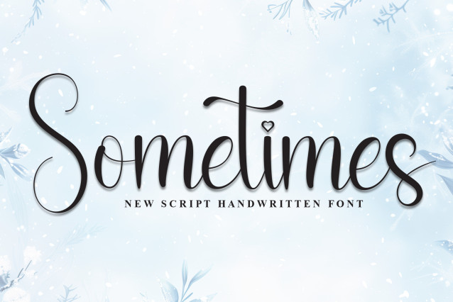 Sometimes Calligraphy Font - Download Free Font
