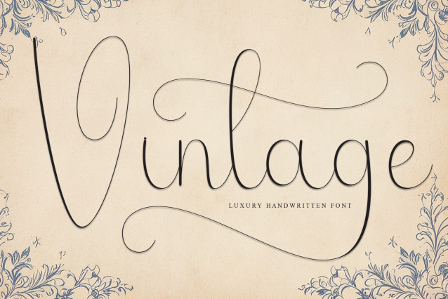 Vintage Calligraphy Font - Download Free Font