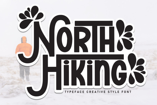 North Hiking Display Font - Befonts