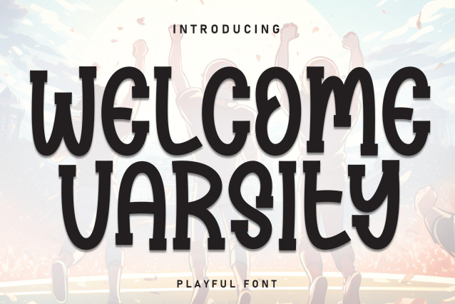 Welcome Varsity Display Font - Download Free Font