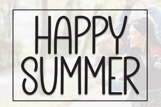 Happy Summer Display Font - Befonts