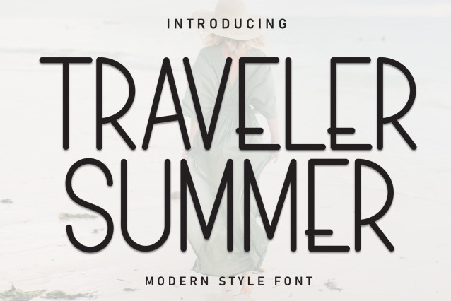 Traveler Summer Display Font - Befonts