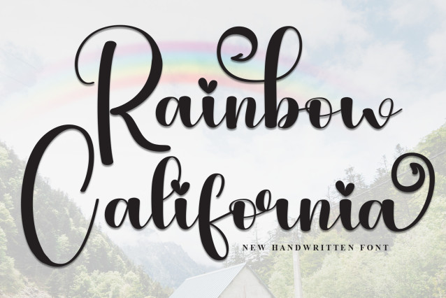Rainbow California Calligraphy Font - Download Free Font