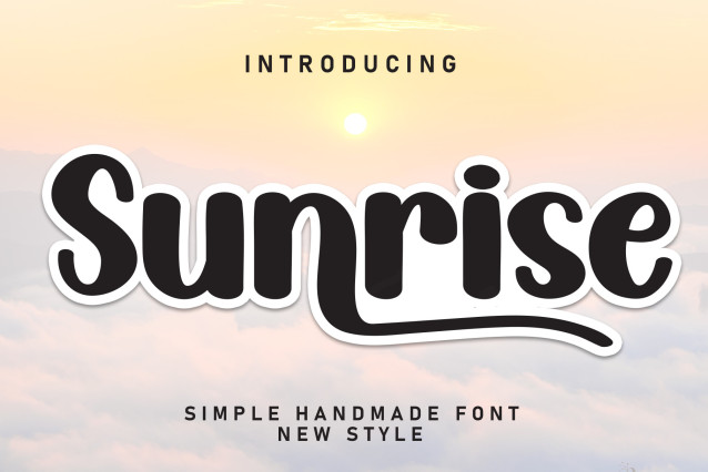 Sunrise Brush Font - Download Free Font