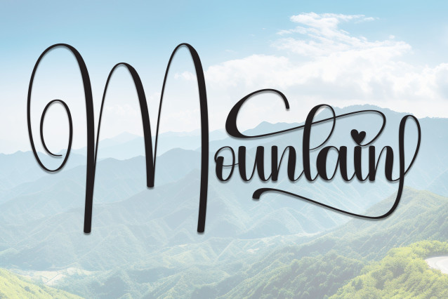 Mountain Calligraphy Font - Download Free Font