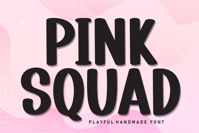 Pink Squad Display Font - Befonts