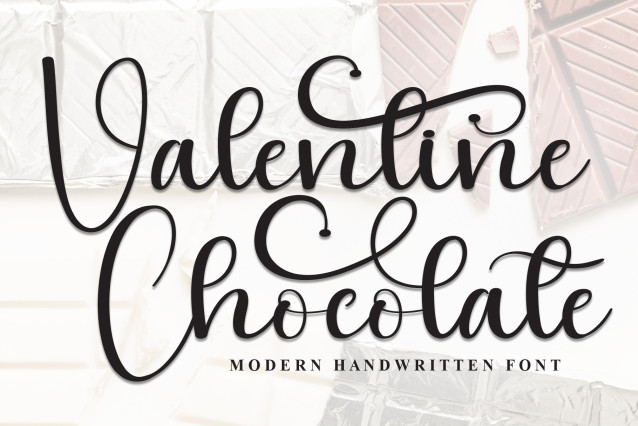 Valentine Chocolate Calligraphy Font - Download Free Font