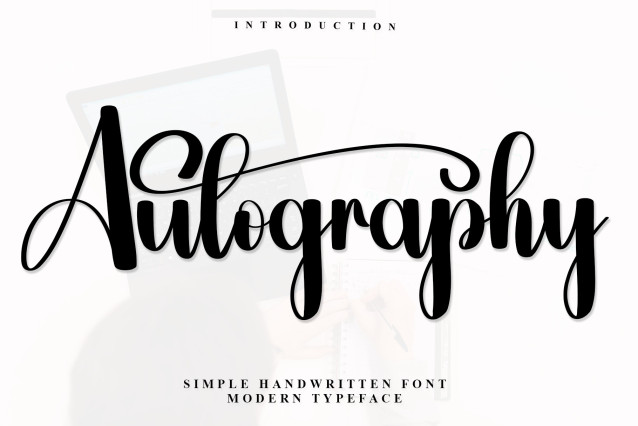 Autography Script Typeface - Download Free Font