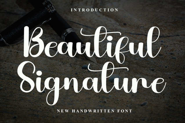 Beautiful Signature Script Font - Befonts