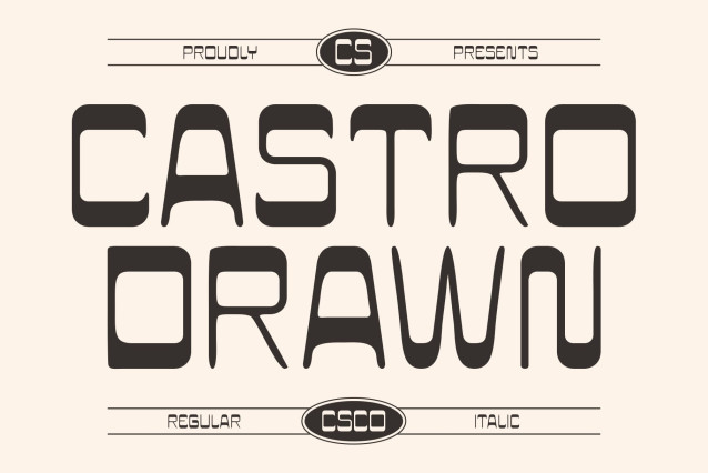CS Castro Drawn Font - Download Free Font