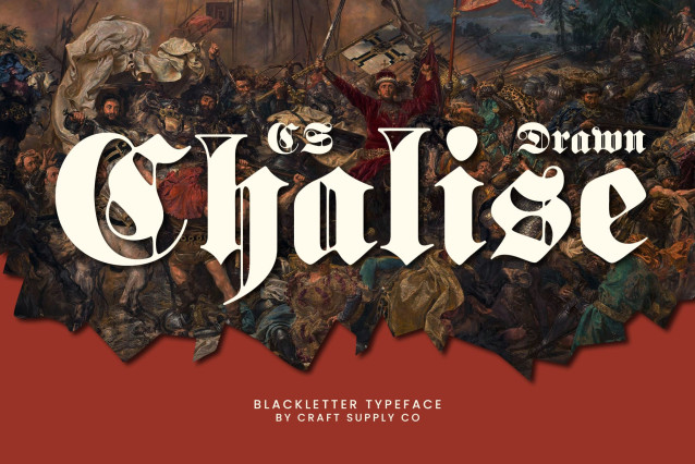 CS Chalise Drawn Font - Befonts