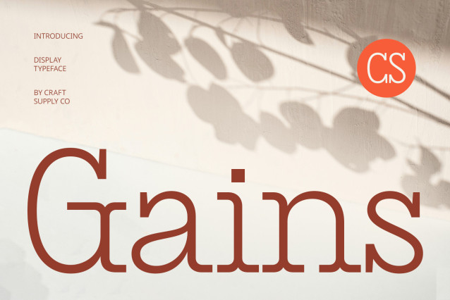 CS Gains Font - Download Free Font