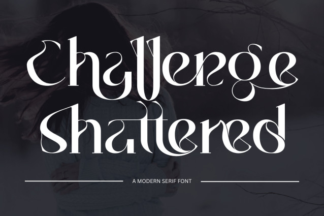 Challenge shattered Font - Download Free Font