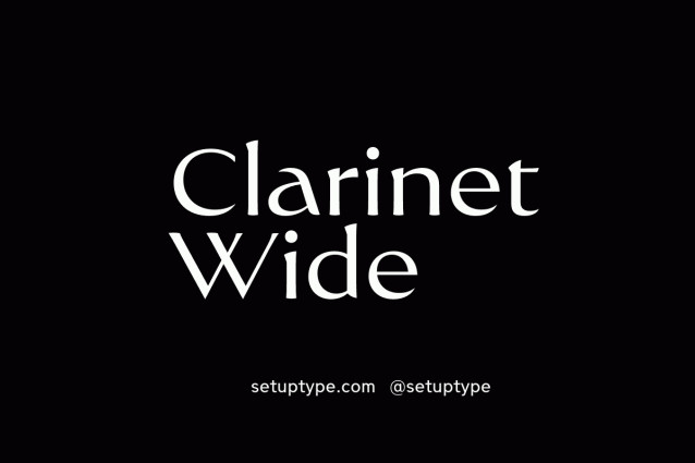 Clarinet Wide Font Family - Download Free Font