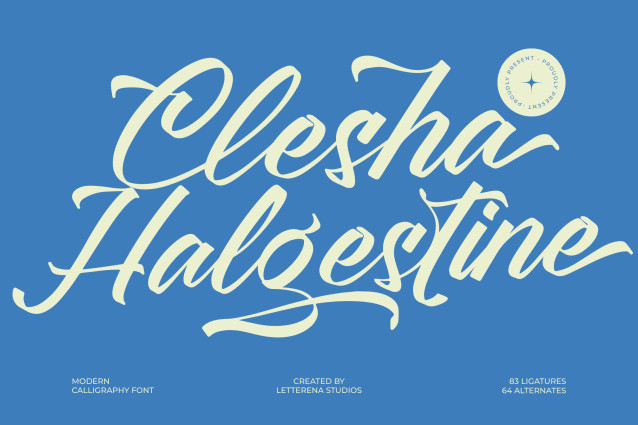 Clesha Halgestine Font - Befonts