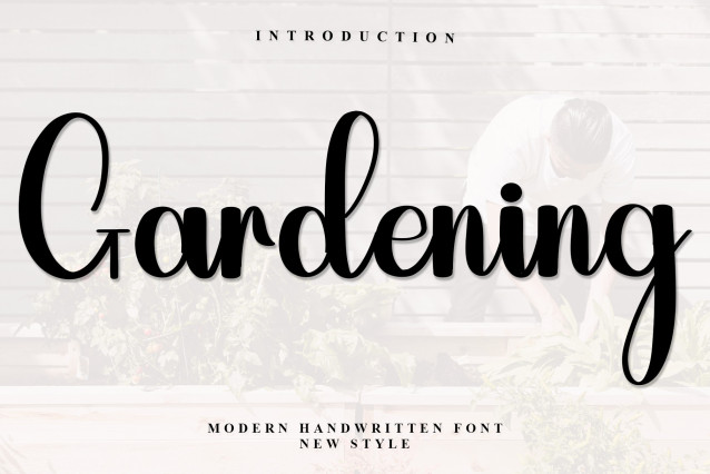 Gardening Script Font - Befonts