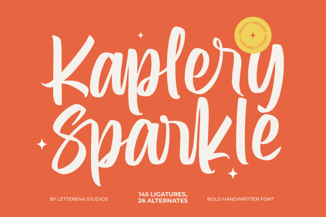 Kaplery Sparkle Font - Befonts