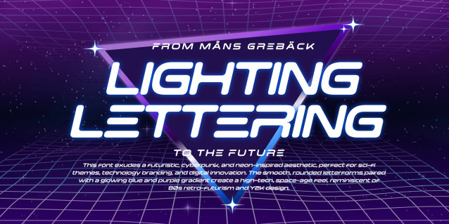 Lighting Lettering Font - Befonts