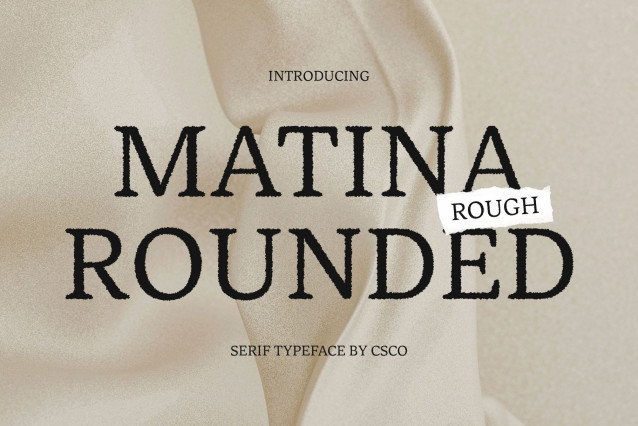 Matina Rounded Rough Font - Befonts