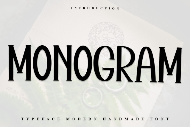 Monogram Display Typeface - Befonts