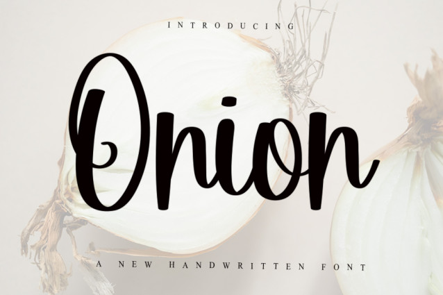 Onion Script Font - Befonts