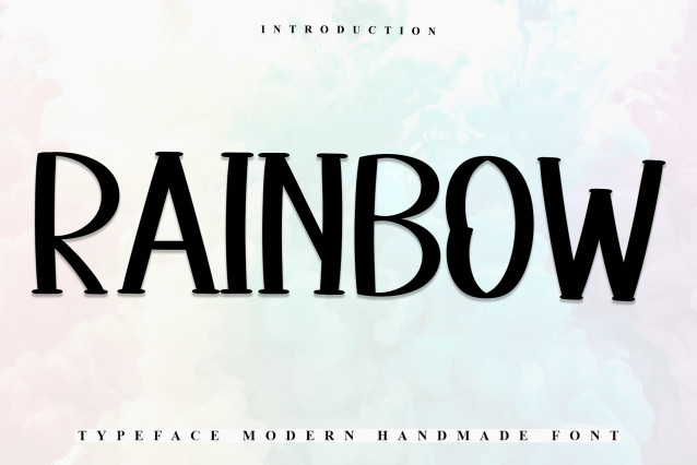 Rainbow Display Font - Befonts