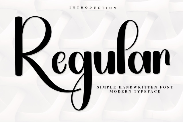 Regular Script Font - Download Free Font