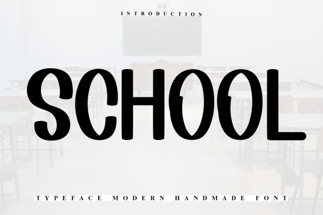 School Display Font - Befonts