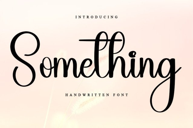 Something Script Font - Download Free Font