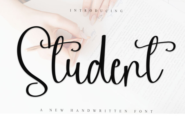 Student Script Font - Download Free Font