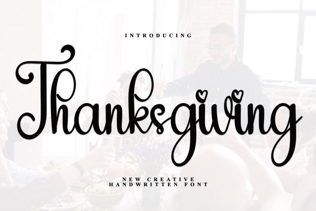Thanksgiving Script Font - Download Free Font