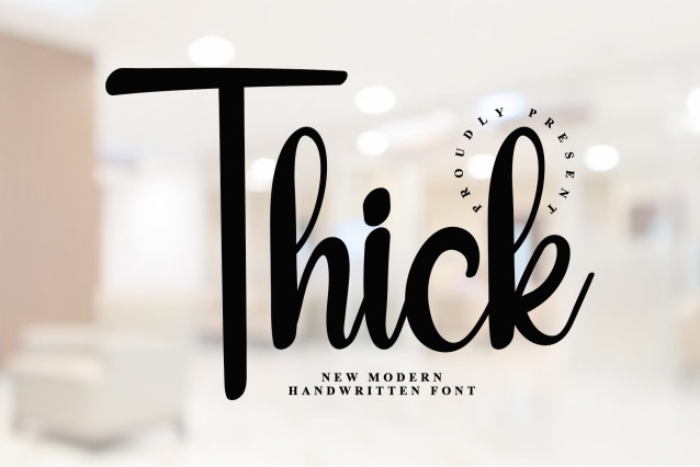 Thick Script Font - Download Free Font
