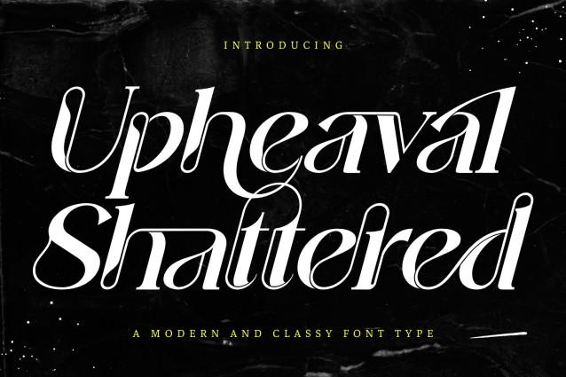 Upheaval Shattered Font - Download Free Font