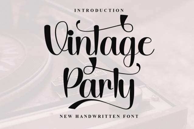 Vintage Party Script Font - Download Free Font