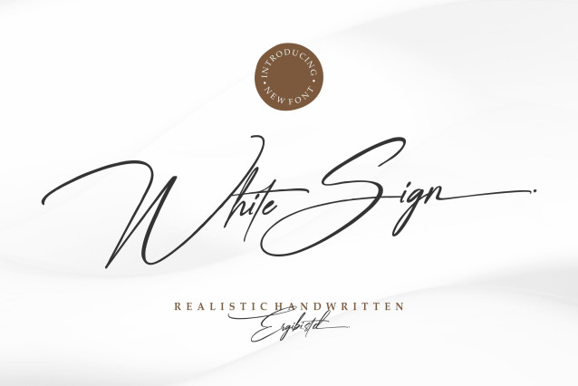White Sign Font - Download Free Font
