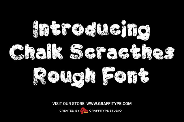 Chalk Scratches Rough Font - Download Free Font